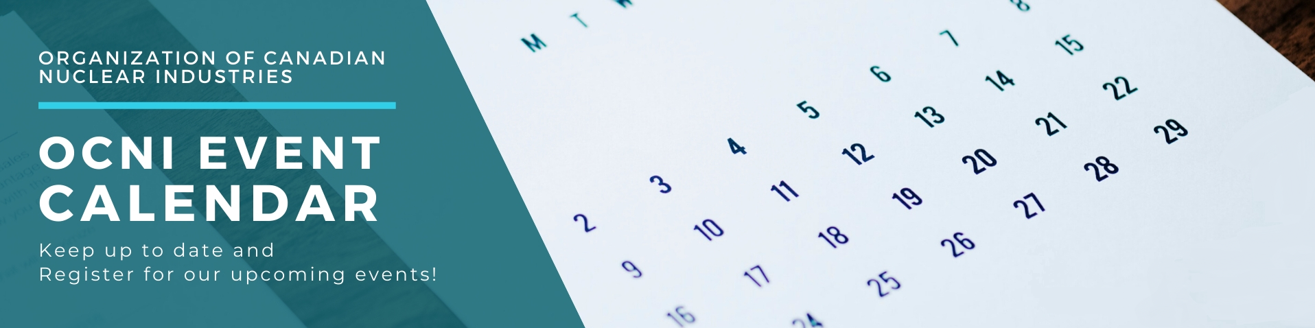 Events Calendar – Organization of Canadian Nuclear Industries